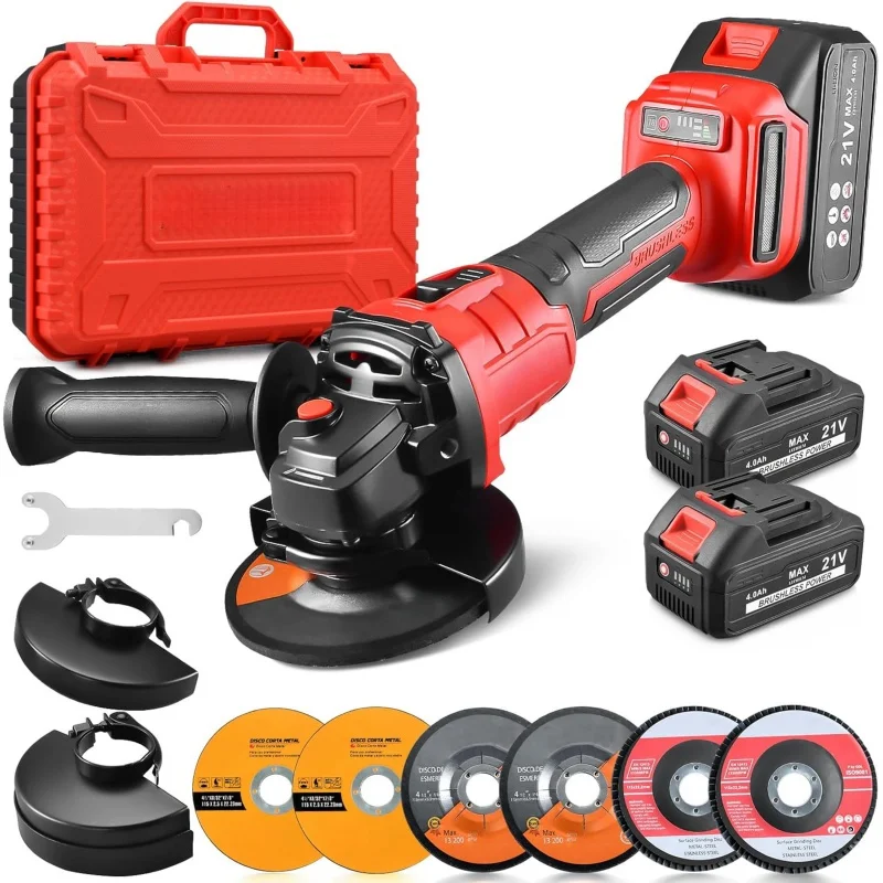 21-Volt-Battery-Mill-Tool-Electric-grinding-machine-Brushless-Motor-2-x ...