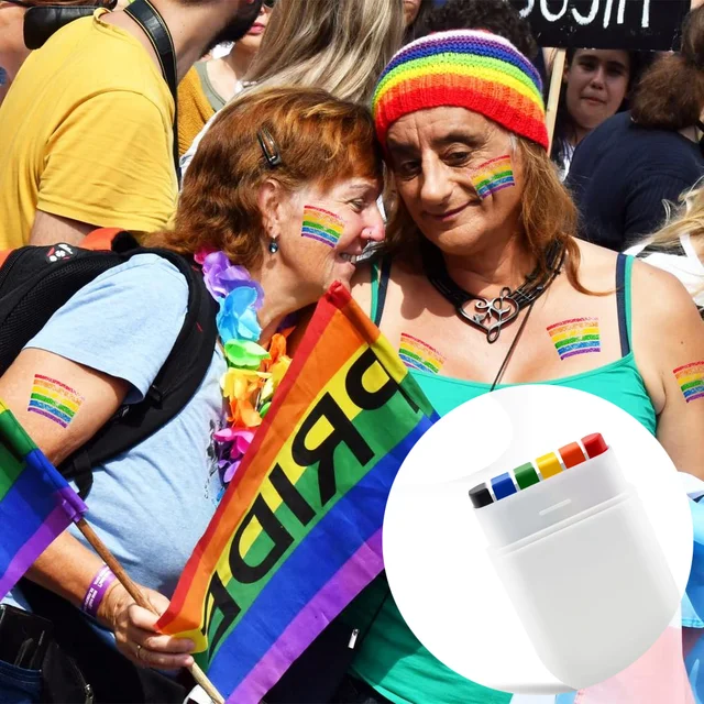 Rainbow Pride Face Paint