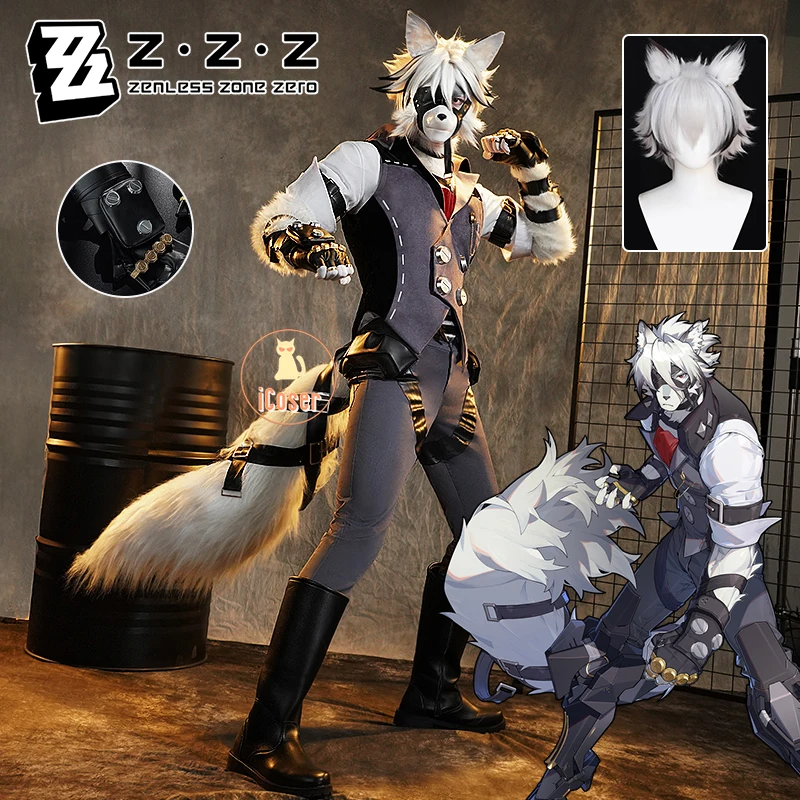 Zenless-Zone-Zero-Von-Lycaon-Cosplay-Costume-Wig-Game-Uniform-Tail ...