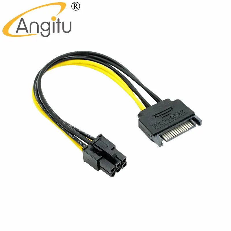 Angitu-Cable-adaptador-de-corriente-SATA-15cm-18awg-15-Pines-macho-a-6 ...