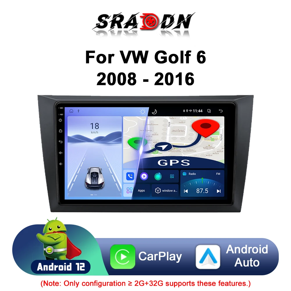 For-VW-Volkswagen-Golf-6-MK6-2008-2016-Car-Radio-Carplay-Android ...