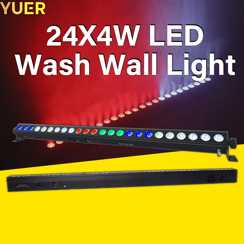 24x4W-LED-RGBW-4IN1-Led-Wall-Wash-Light-DMX-Led-Bar-DMX-Line-Bar-Wash ...