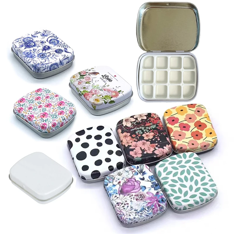 Empty-12-grid-Mini-Watercolor-Box-Portable-Water-Color-Palette-Travel ...