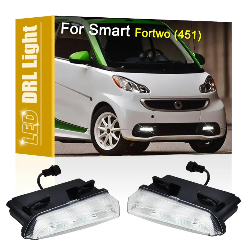 2Pcs-Waterproof-White-Front-Bumper-DRL-Lamp-Assembly-LED-Daytime ...