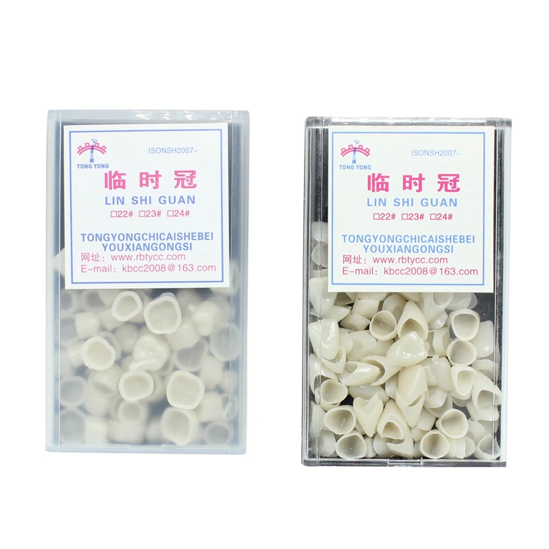 60pcs Resin Teeth Dentistry Dental Temporary Crown Material For ...