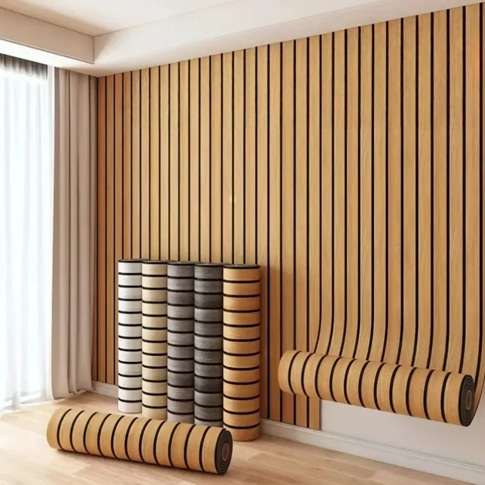 3D Wall Sticker Panel Self-Adhesive Wood Grain Wallpaper Home Decor ...