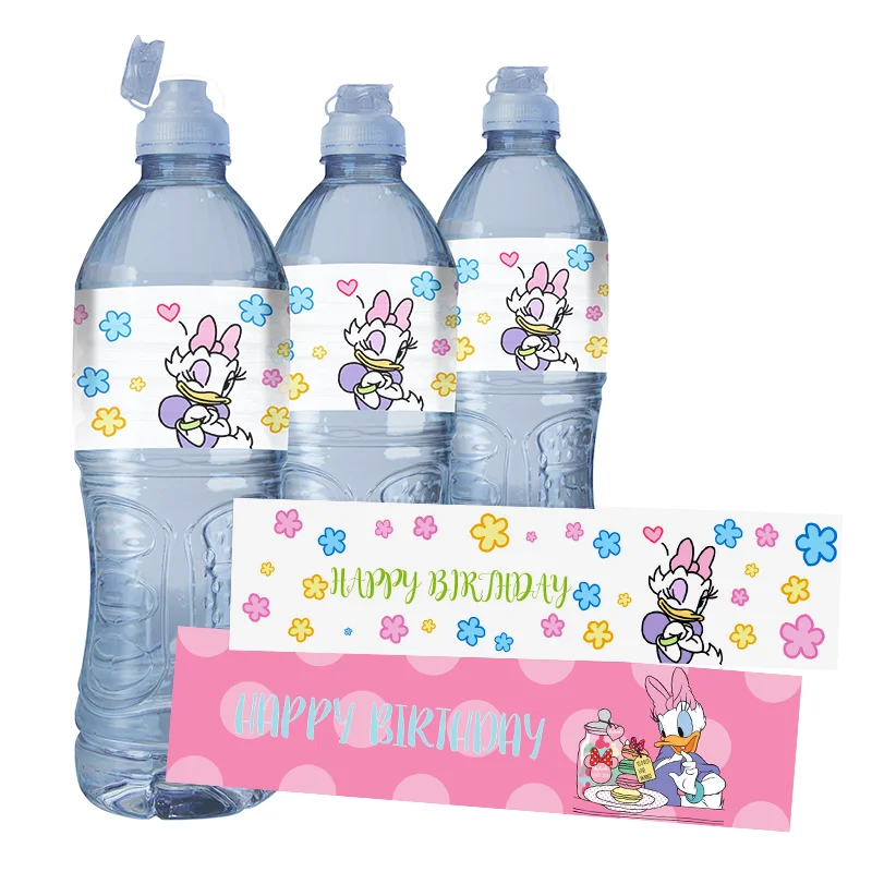 Disney-Daisy-Duck-Party-Water-Bottle-Labels-Etiqueta-auto-adesiva ...
