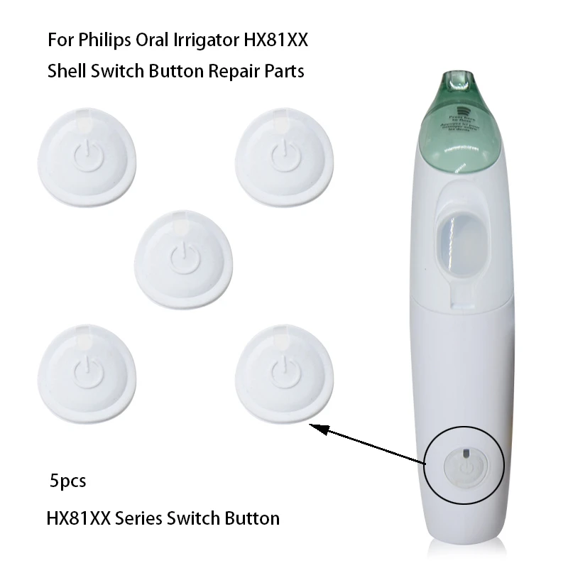 5pcs New Oral Irrigator Shell Power Button For Philips Hx8140 Hx8141 ...