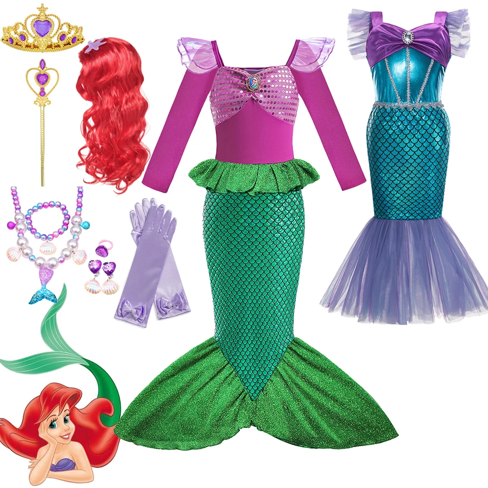 Disney-Baby-Girls-Little-Mermaid-Ariel-Princess-Dress-Kid-Mermaid-Fancy ...
