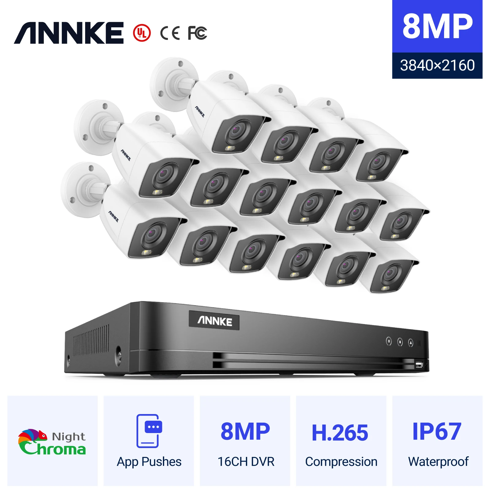 Annke 5mp Security Camera System | Annke 4 Camera Security System - 4k ...
