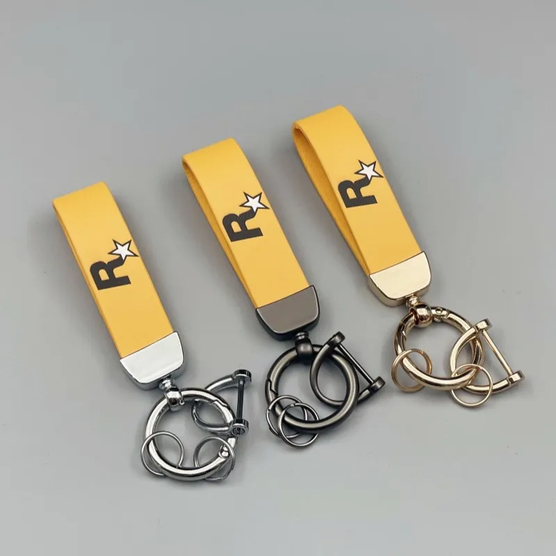 Muti-Pendant-Key-Holder-R-Star-Keyfob-Game-Trinket-Keychain-For-Fans ...