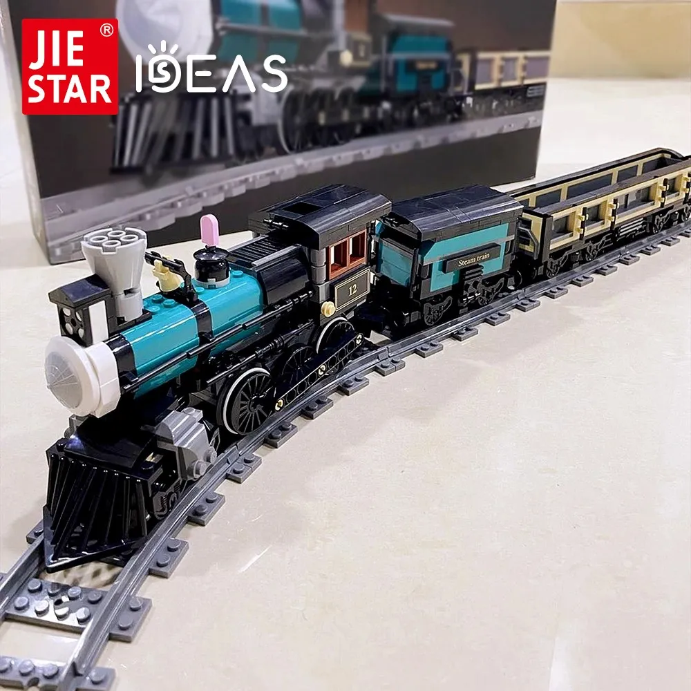 JIESTAR Modular Building Blocks Model, ideias criativas Expert, trens ...