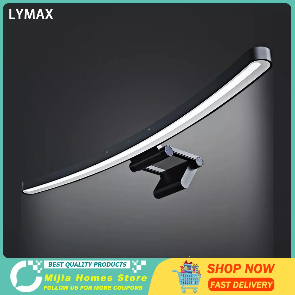 Lymax Curved Screen Bar Monitor Light With Rgb Backlight Screen Hanging ...