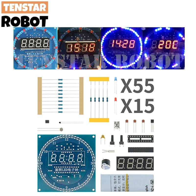 1PCS-DIY-Rotating-Digital-LED-Display-Module-Alarm-Electronic-Digital ...