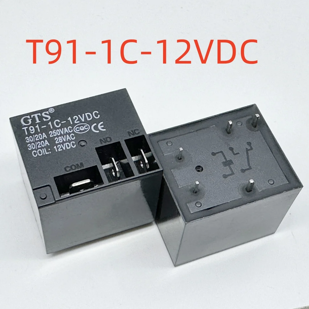 New GTS T91-1C-12VDC 30A Relay T91LC 5pins - AliExpress 13