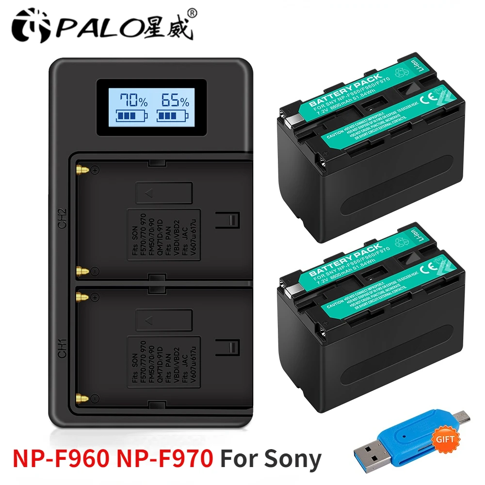 PALO-NP-F970-F960-Li-ion-Camera-Battery-LCD-Dual-Charger-for-Sony-NP ...