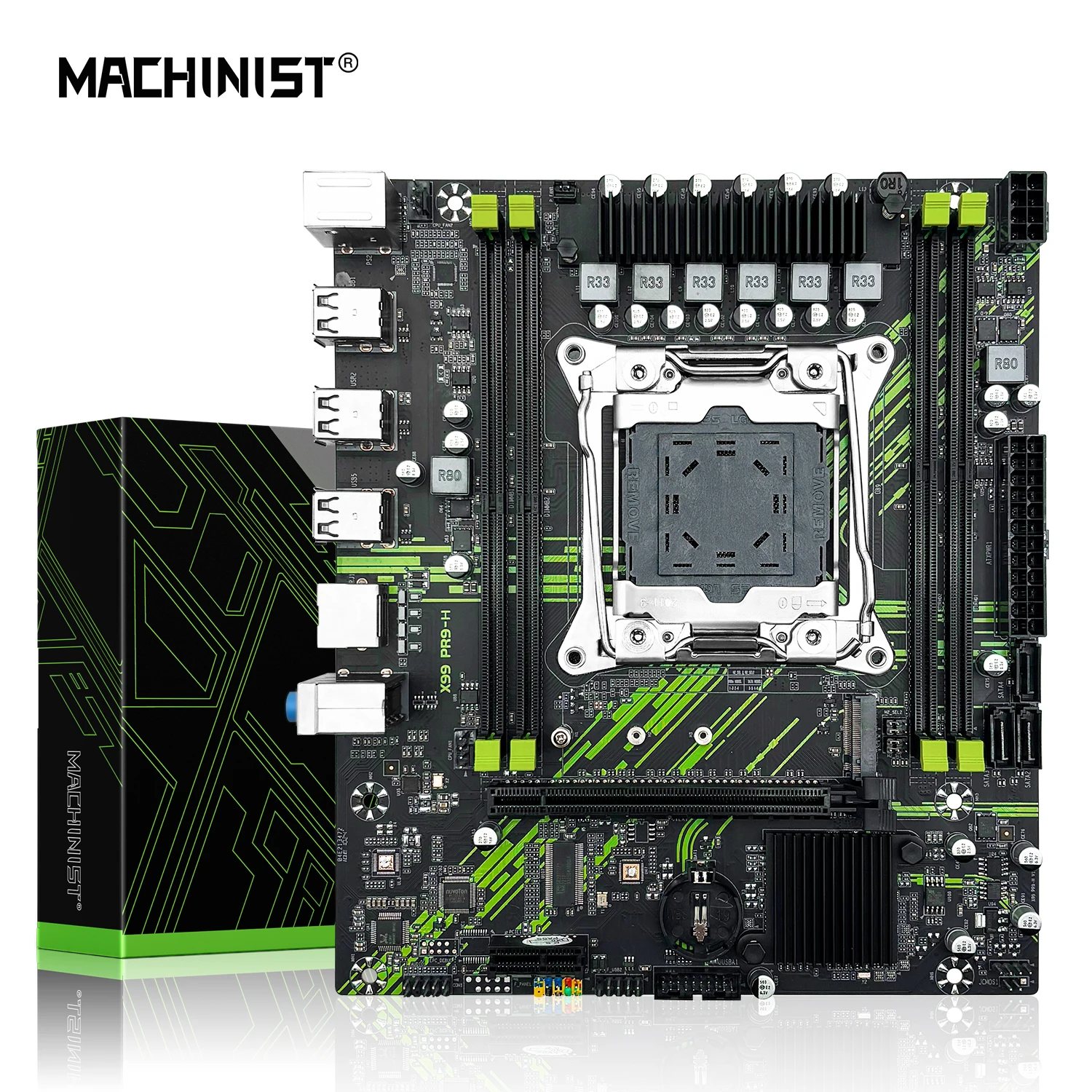 MACHINIST-X99-PR9-H-Motherboard-LGA-2011-3-Support-Xeon-E5-2667-2666-V3 ...