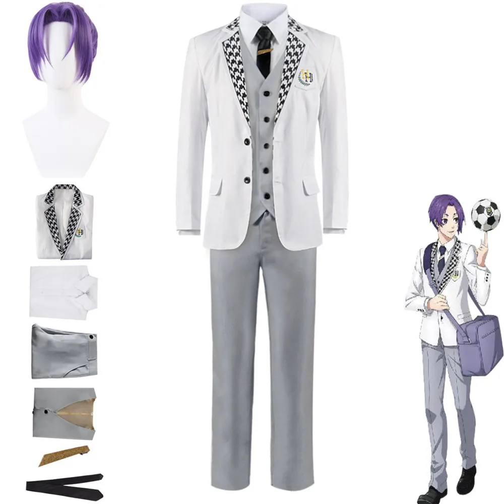 Anime Reo Mikage Blue Lock Cosplay Costume Wig Jk Japanese School ...