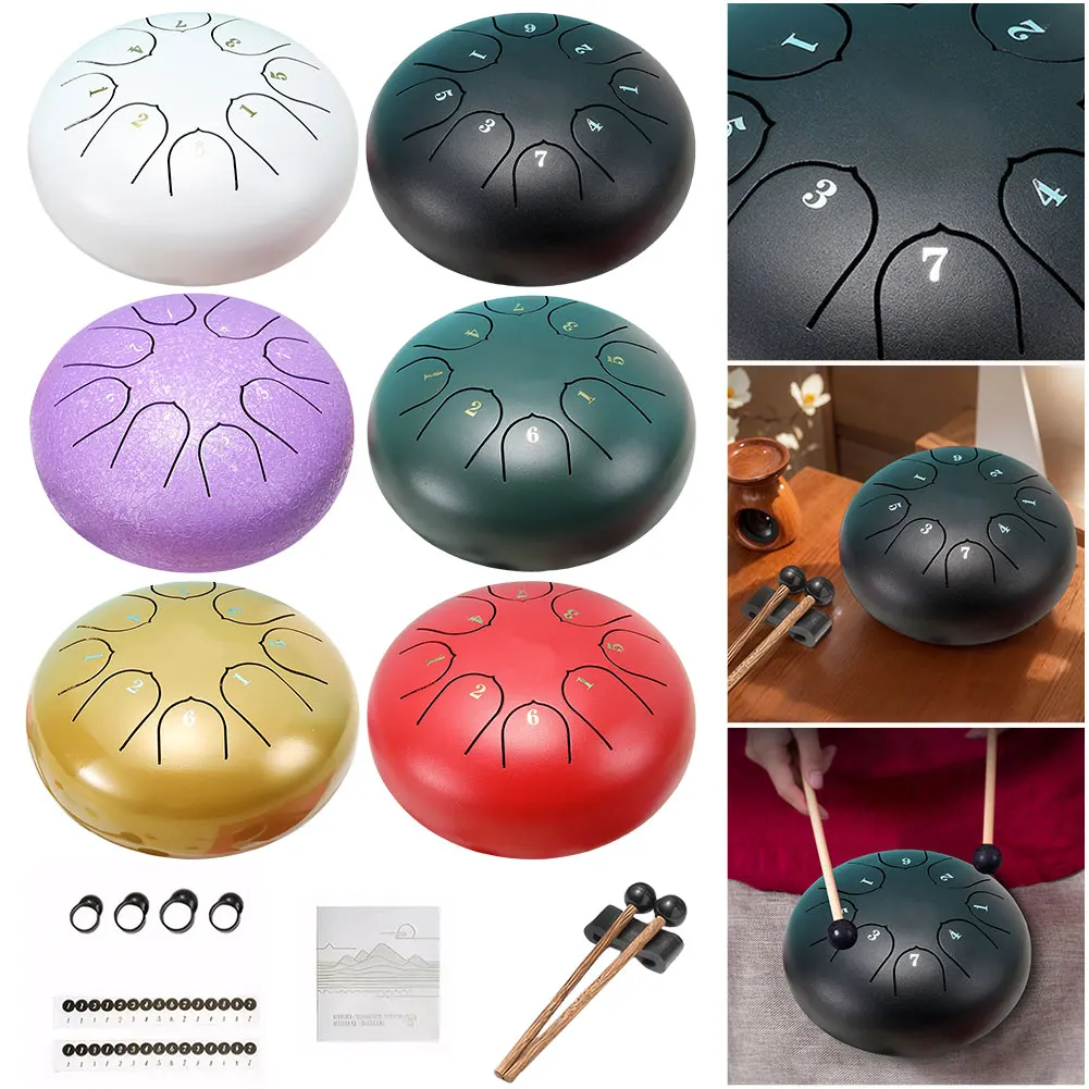 6-Inch-8-Notes-Hand-Pan-Drum-With-Drum-Mallets-Stickers-Finger-Picks ...