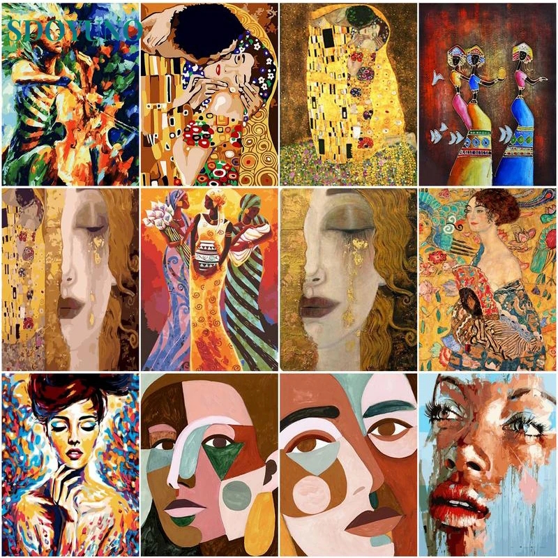 SDOYUNO-60x75cm-Diy-Frame-Painting-By-Numbers-Kits-For-Adults-Abstract ...