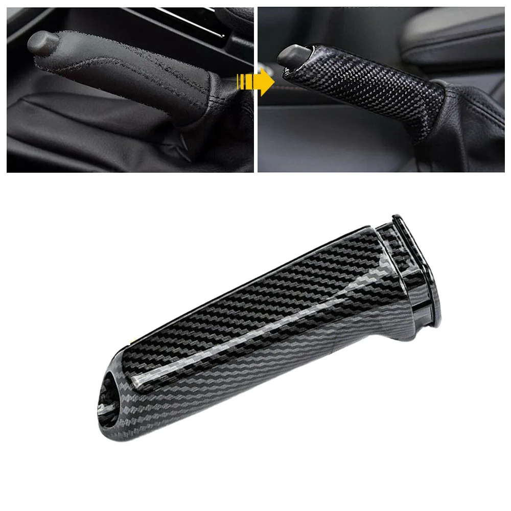1Pcs-Car-Brake-Handle-Cover-Trim-Carbon-Fiber-Style-For-BMW-E60-E61-E63 ...
