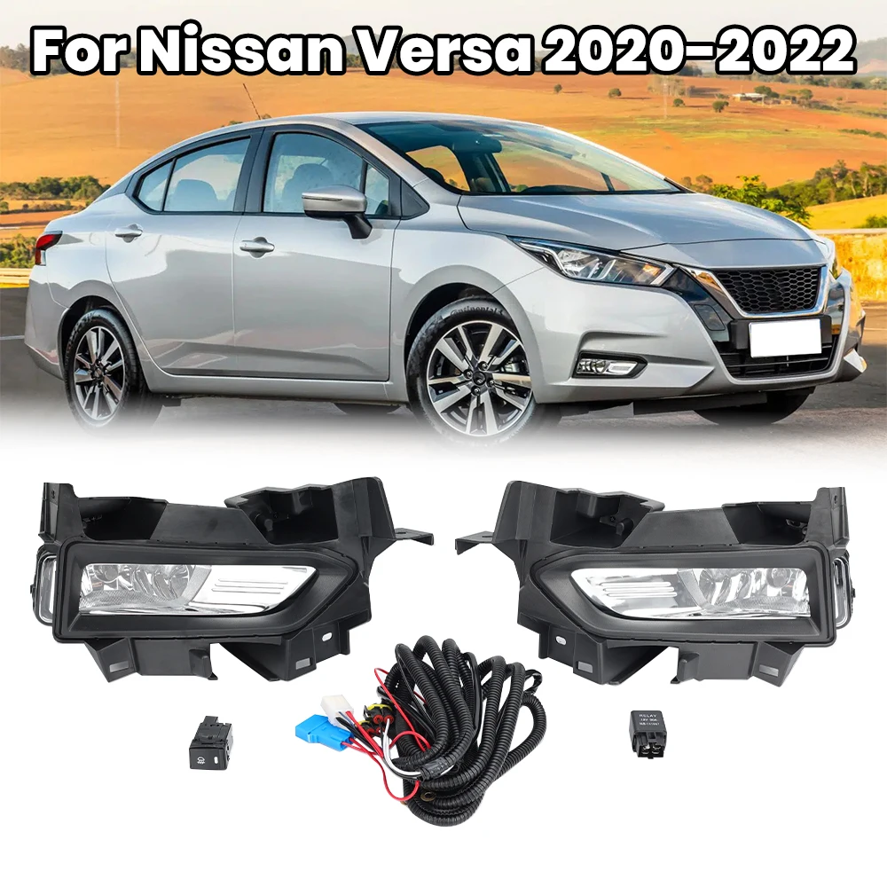 fog light kits For Nissan Versa 2020 2021 2022 Front Bumper Fog Lights ...