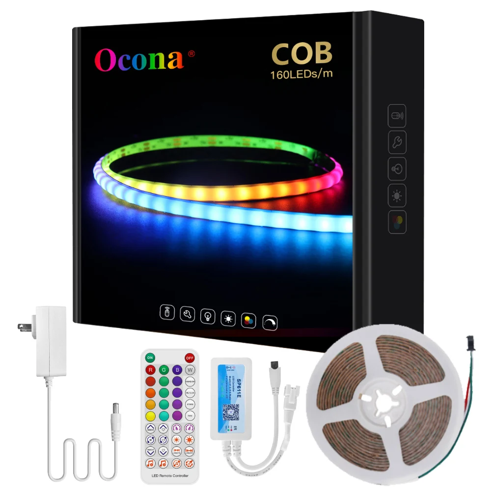 Full-Set-COB-RGB-LED-Strip-Light-Kit-For-Room-Decor-Game-PC-Ambient ...