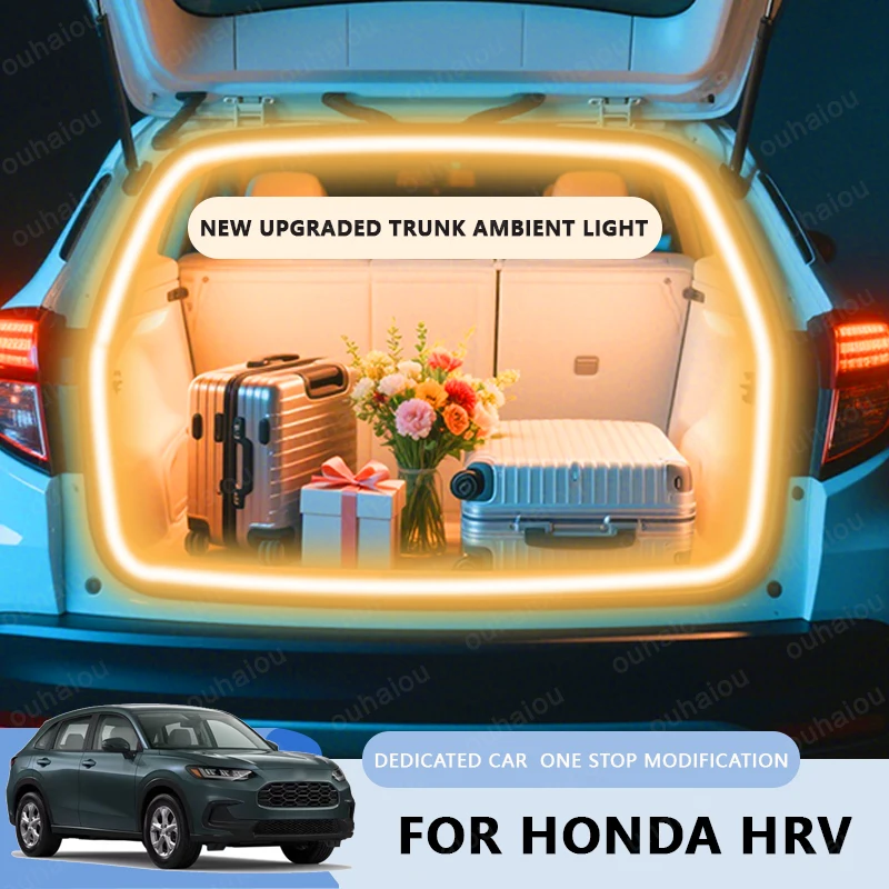 FOR HONDA HRV trunk light modification light Atmosphere lights White ...