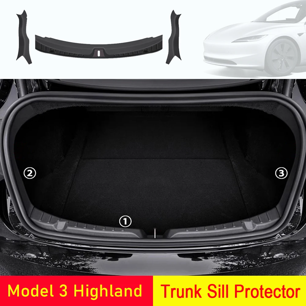 Basenor Tesla Model 3 For Tesla New Model 3 Highland 2024 2025 Rear ...