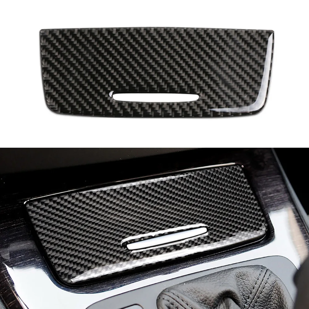 Carbon-Fiber-Car-Storage-Box-Panel-Trim-Cover-Decor-Sticker-Interior ...