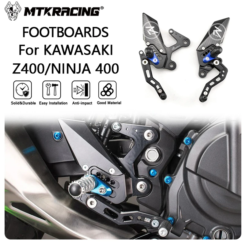MTKRACING-For-KAWASAKI-Z400-NINJA400-2017-2024-Rear-Sets-Heighten-Pedal ...