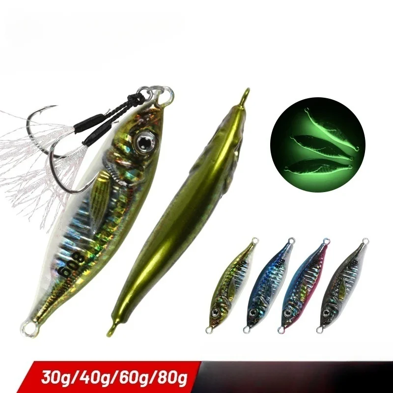 60g-80g-30g-40g-Metal-Jig-Little-Jack-Fishing-Lure-Micro-Jigging-Lure ...