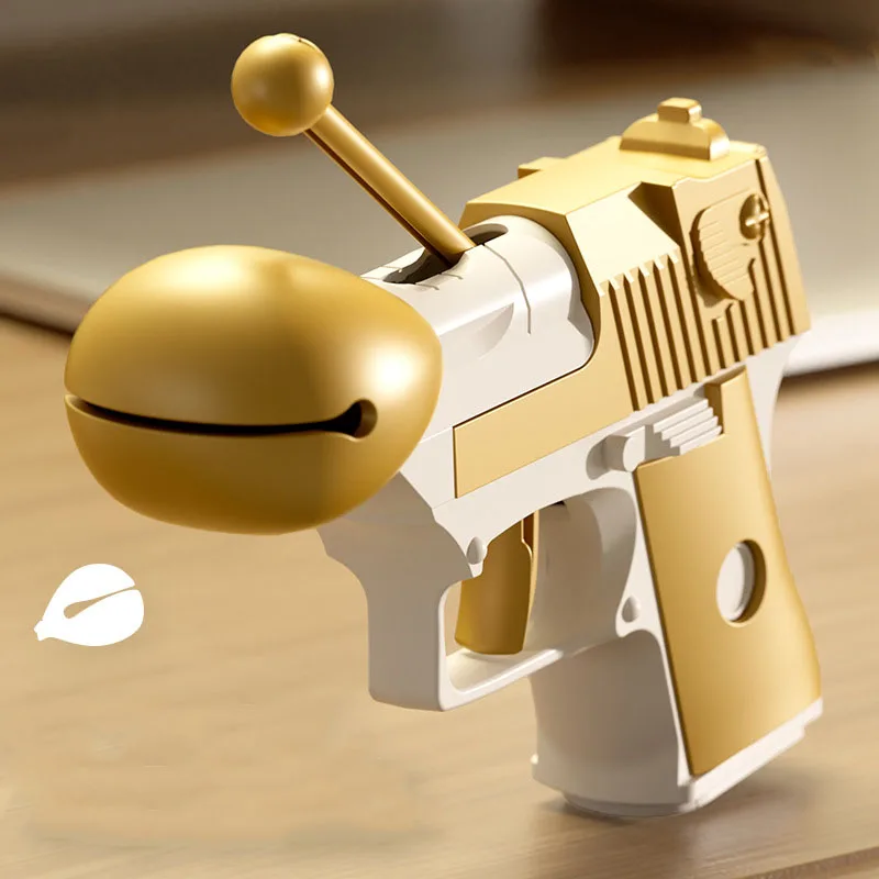 Wooden-Fish-Shaped-Toy-Gun-Creative-Decompression-Toy-Plastic-Mini ...