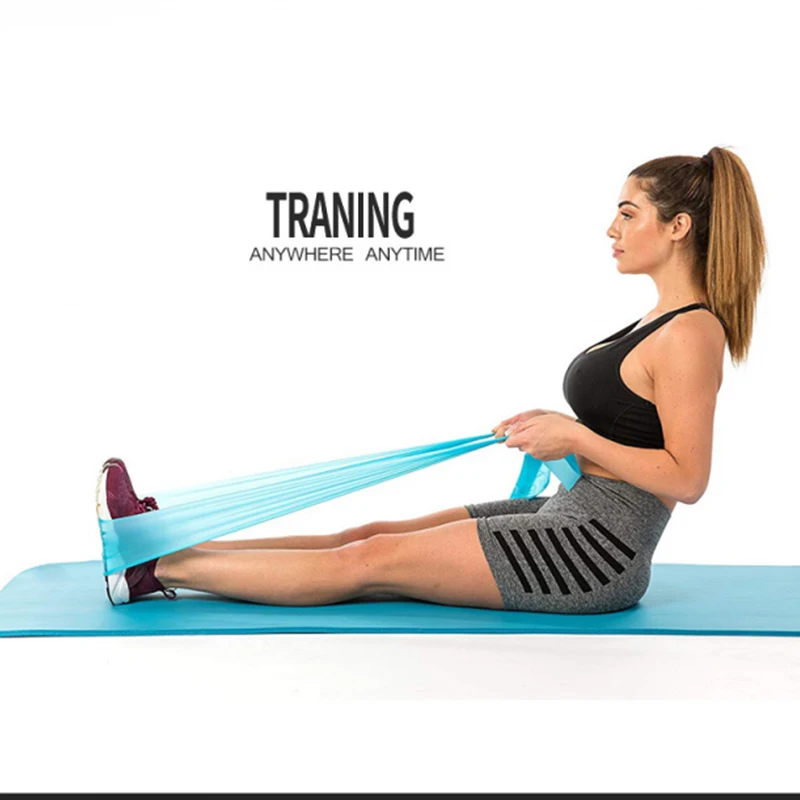 Training-Fitness-Gum-Exercise-Gym-Strength-Resistance-Bands-Pilates ...