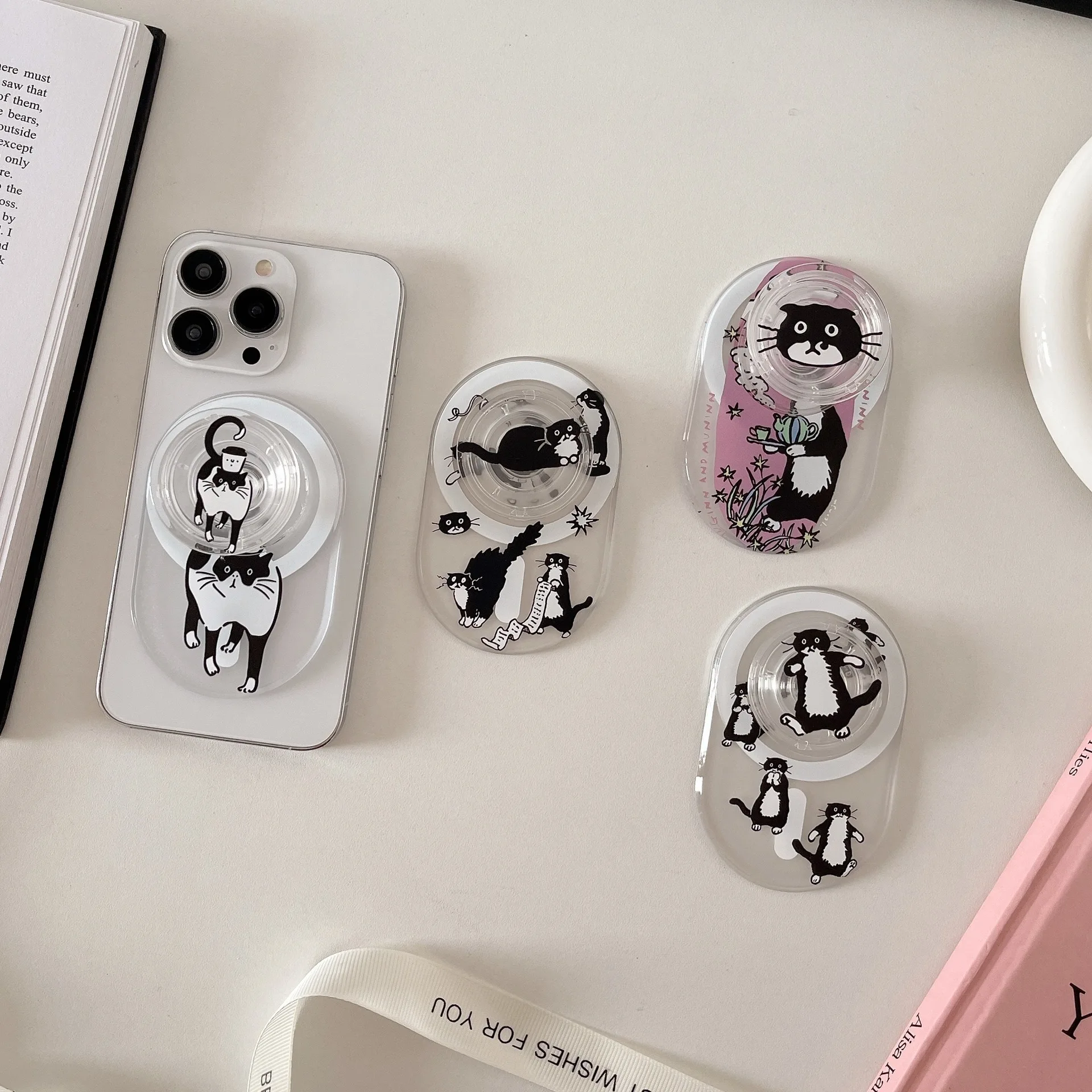 Pop-Sockets-Super-Strong-Magnetic-Snap-Phone-Holder-Cute-Cartoon-Cat ...