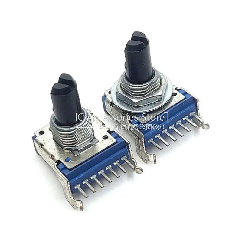 5PCS 142 Type B103 B10K Double Potentiometer Horizontal 7-Pin Shaft ...