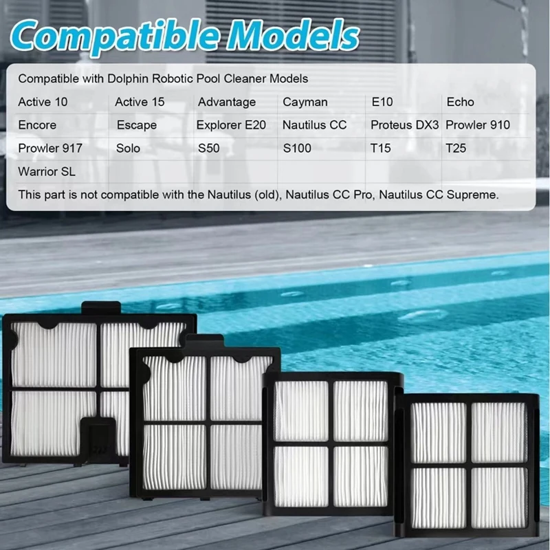 Ultra-Fine Filter 9991466-R4 Replace For Dolphin Robotic Pool Cleaners ...