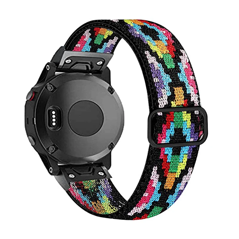 Bracelet en nylon élastique pour Garmin Fenix,bracelet de montre,boucle ...