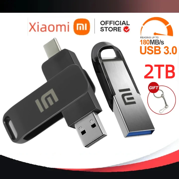 Xiaomi-Pen-Drive-de-Metal-Disco-Flash-USB-Capacidade-Real-Thumbdrive ...