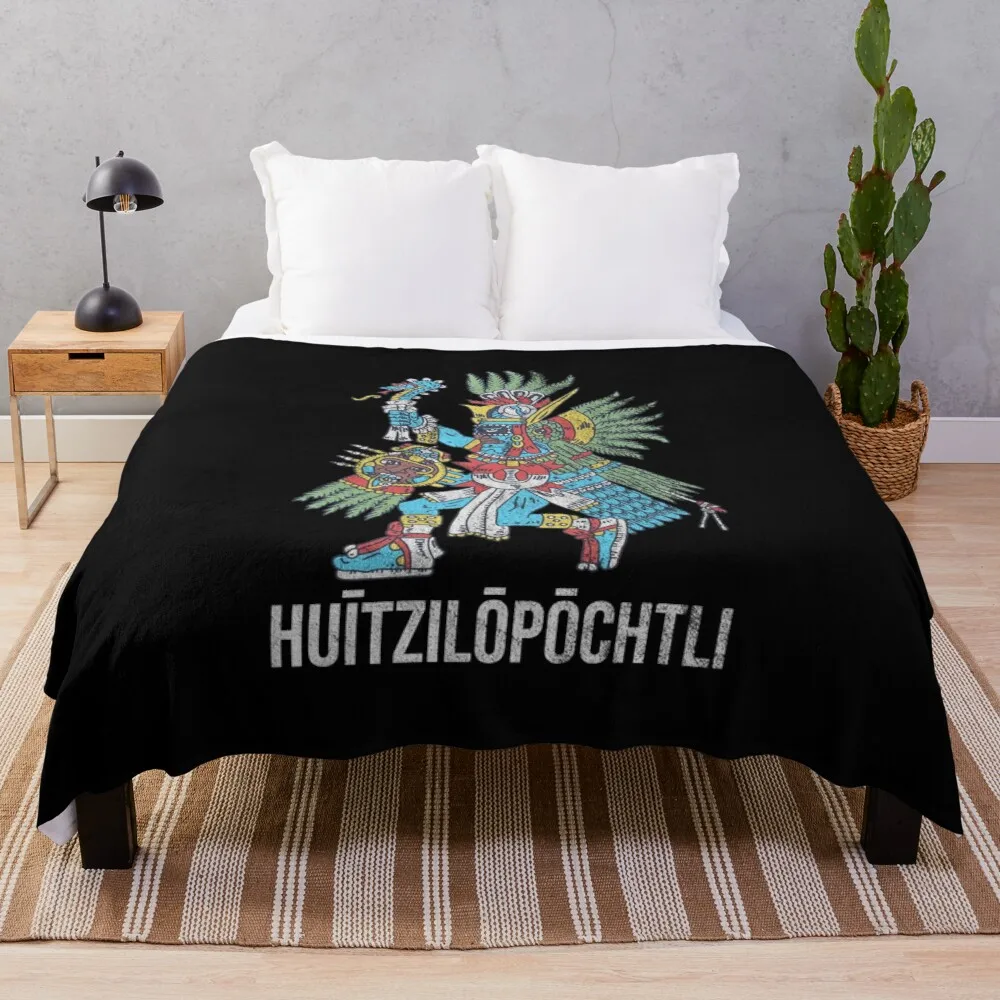 Huitzilopochtli-Azteca-God-of-Sun-Text-Deity-Throw-Blanket-mantas-para ...