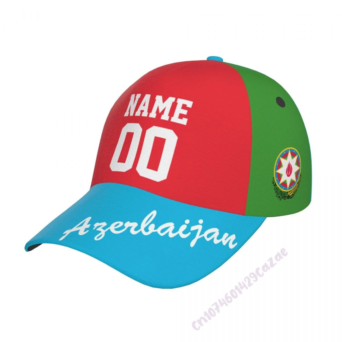 Custom-Name-Number-Azerbaijan-Country-Flag-3D-Print-Summer-Sun-Baseball ...