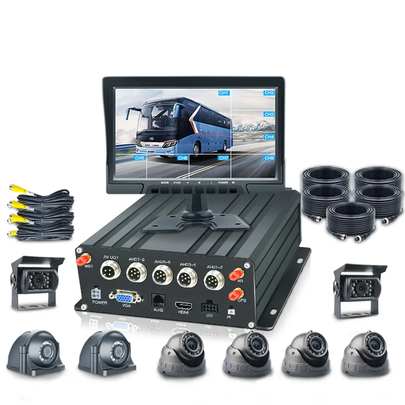 Loop-Recording-8-Channel-HDD-DVR-4G-GPS-Wifi-With-USB-VGA-AV-Connectors ...