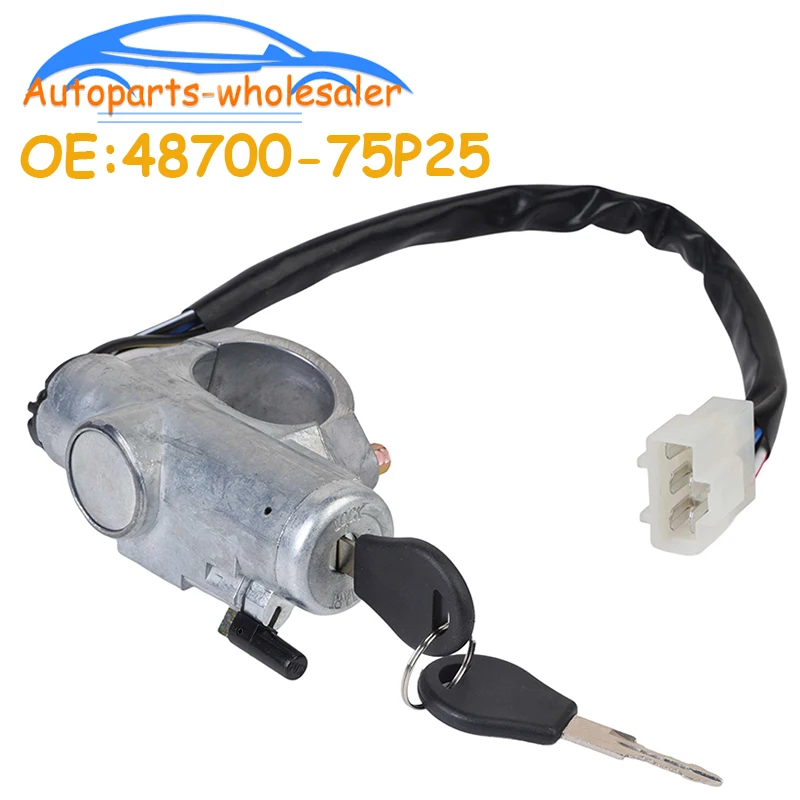 Ignition Starter Switch With Keys 48700-75P25 4870075P25 48700-01G25 ...