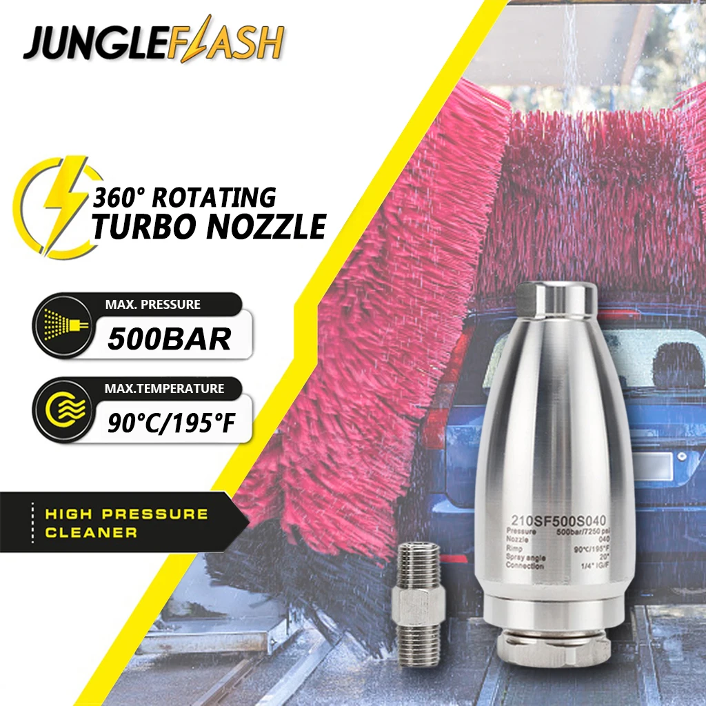 JUNGLEFLASH-Turbo-Nozzle-for-High-Pressure-Nozzle-Rotating-Nozzle-for ...