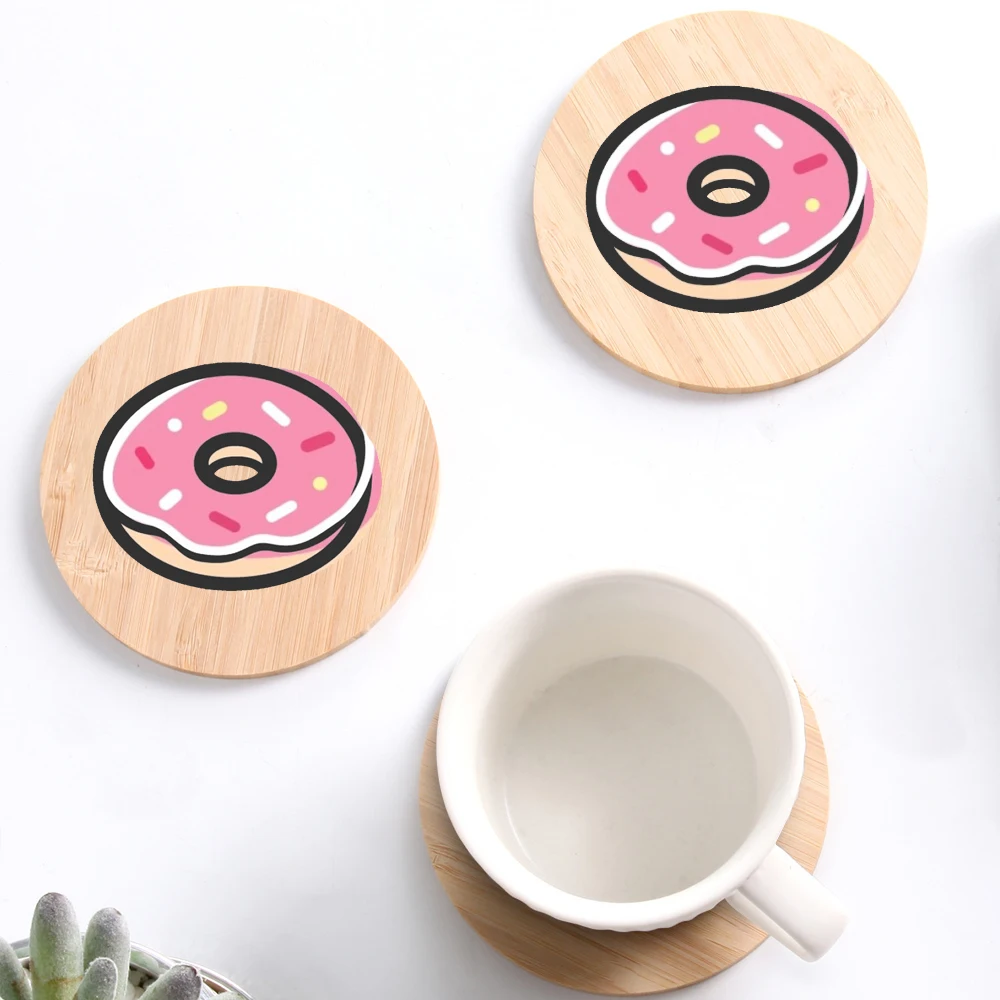 Sweet-Doughnut-Coasters-Cup-Pads-Insulated-Round-Cup-Mats-Home-Office ...