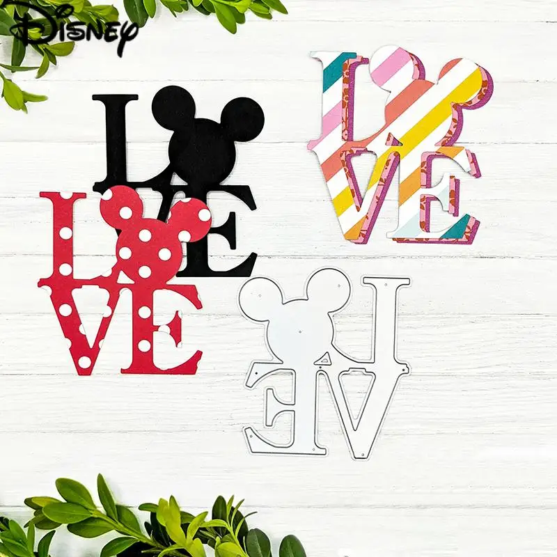 Love Word Metal Cutting Dies Disney Mickey Mouse Ears Die Cuts For ...