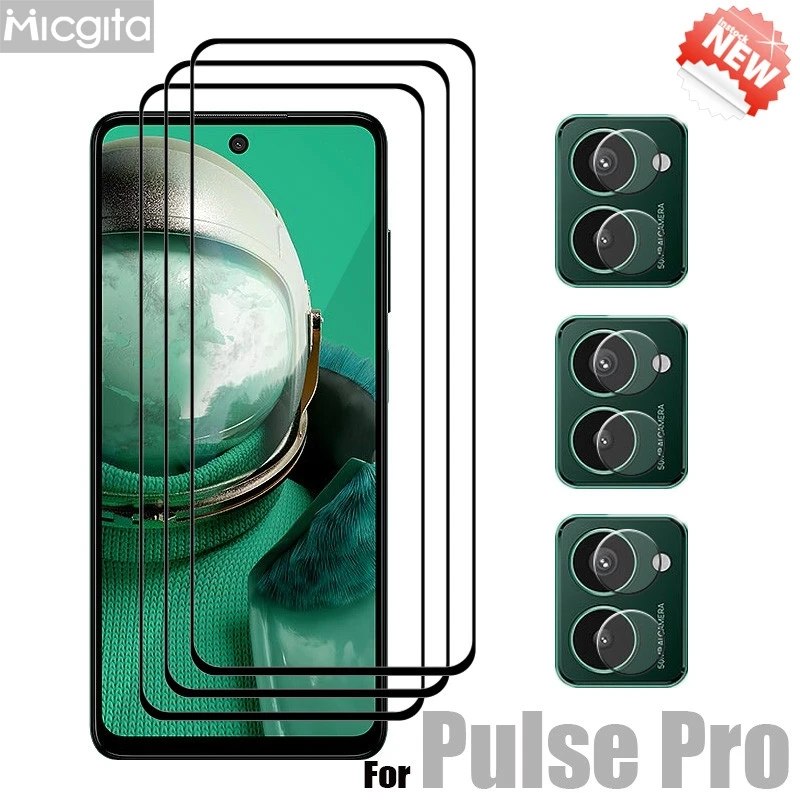 New Upgrade Tempered Glass For HMD Pulse Pro Screen Protector 6.65 ...