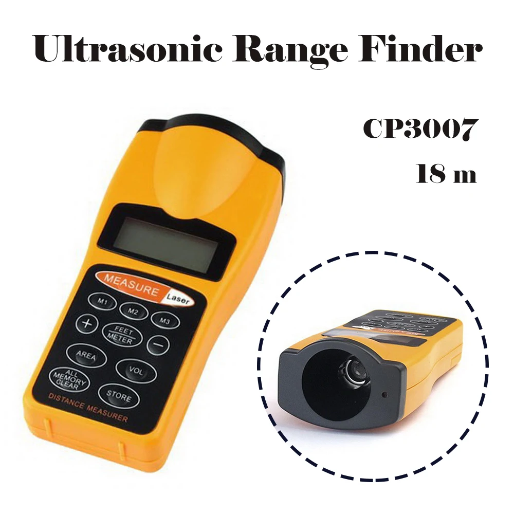 CP-3007-Ultrasonic-Range-Finder-18M-With-Laser-Pointer-Laser-Distance ...