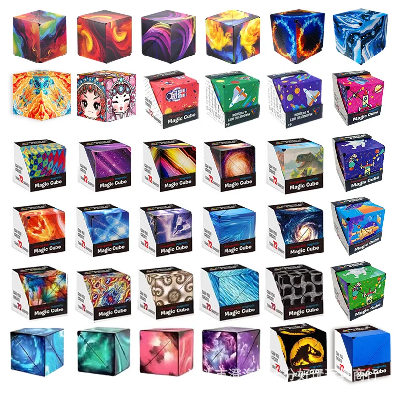Magnetic-Magic-Cube-Variety-Geometric-Changeable-Anti-Stress-3D-Hand ...