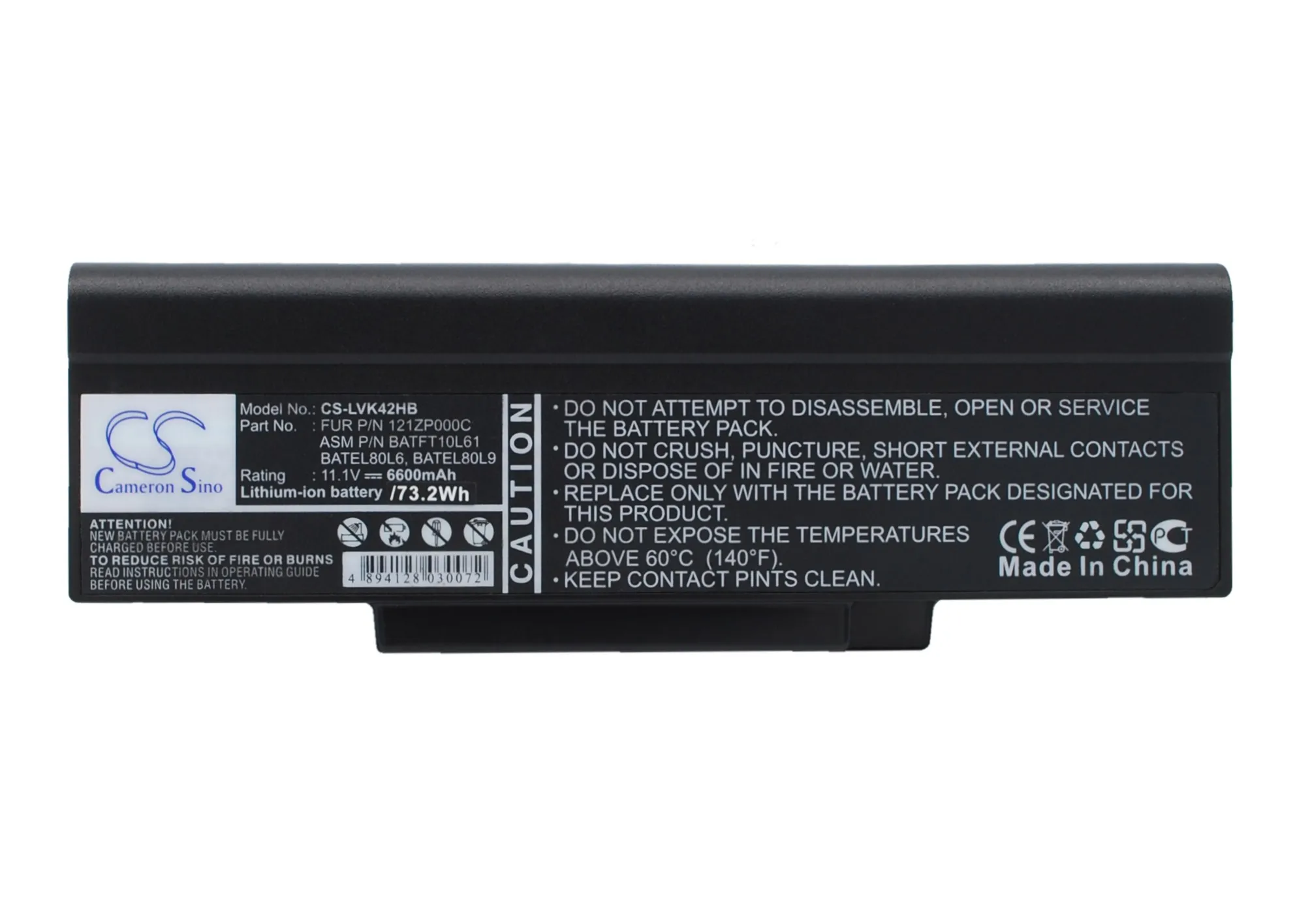 4400mAh-BATEL80L6-ASM-P-N-BATFT10L61-FUR-P-N-121ZP000C-BATFL91L6 ...